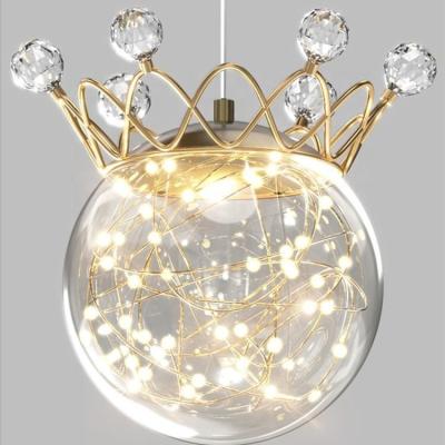 China Metal Clear Crystal Pendant Light For Living Room for sale