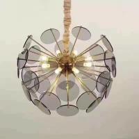China Decorative Post Modern Glass Luxury Led Crystal Chandelier Bedroom Dining Room for sale