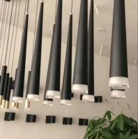 China Black Aluminum Decoration Chandelier Hotel Office LED Single Pendant Light for sale