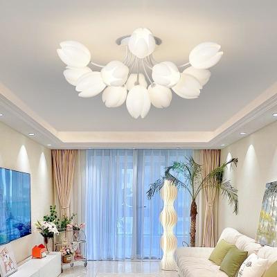 China Modern Minimalist French Cream Style Nordic Light Hall Main Luxury Lamp for sale