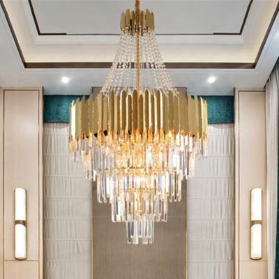 China Nordic Fancy Modern Crystal Pendant Light Home Decoration Luxury Chandelier for sale