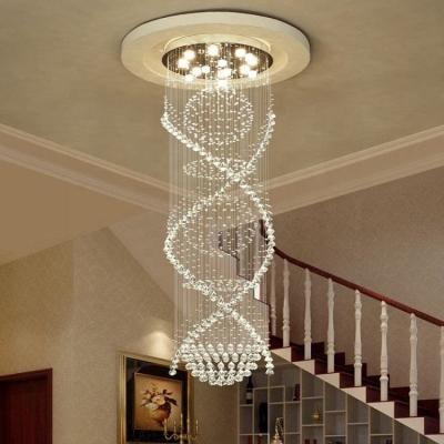 China Glass Luxury Led Crystal Chandelier For Dining Custom Large Modern Nordic Wedding for sale