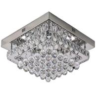 China LED Luxury Modern Ceiling Crystal Pendant Light Remote Control Color For Living Room for sale