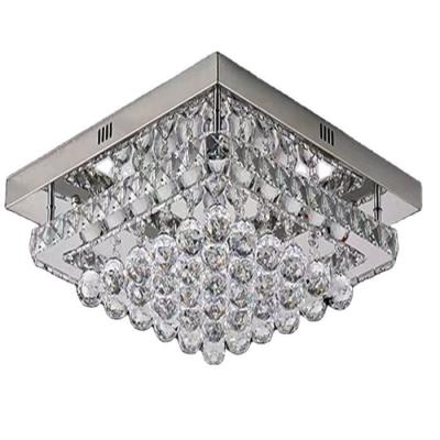 China LED Luxury Modern Ceiling Crystal Pendant Light Remote Control Color For Living Room for sale