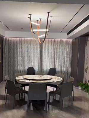 China Handmade Leather LED Modern Chandelier ForLiving Room for sale