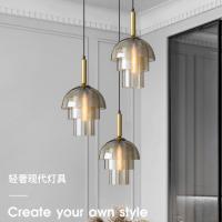 China Modern Single Gold Glass Pendant Light For Home Hotel Kitchen for sale