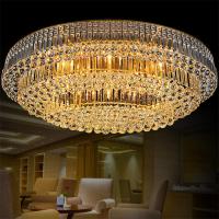 China Gold Luxury Modern Crystal Ball Ceiling Light For Living Room for sale