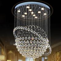 China Lustre Atmosphere Modern Led Crystal Ceiling Light For Bedroom Living Room Hotel for sale