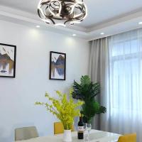 China Modern Tri Colour LED Ceiling Light With Fan And Remote 6 Speeds for sale