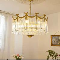 China Modern Crystal Pendant Light Indoor Fashion Wedding Popular Style Simple Living Room for sale