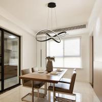 China 1.5m Coffee White Black Modern Hanging Lamp Acrylic Indoor Lighting for sale