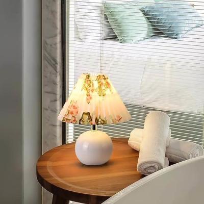 China New Chinese Ceramic Bedside Table Lamp Modern 25 X 25 X 27CM for sale