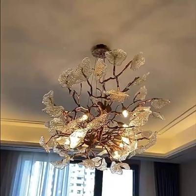China Custom Luxury Modern Pendant Light Hotel Dining Glazed Decorative Chandelier for sale