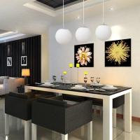 China Decoration Kitchen Islands Round Hanging Light White Glass Globe Pendant Lamp for sale