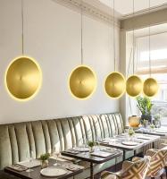 China D20CM Gold Metal Modern Pendant Light Decorative Iron Chandeliers for sale