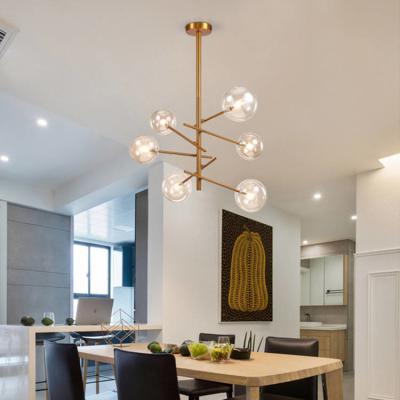 China Branch Geometric Line Glass Pendant Light Kitchen Island Dining Loft Decoration for sale