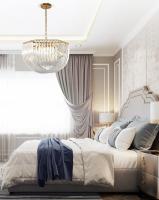 China D50 X H38cm Clear Glass Modern Led Pendant Light For Bedroom for sale