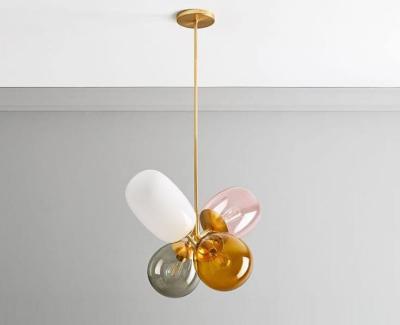 China Modern Glass Pendant Light D48cm X  H35cm For Kitchen Bar Restaurant for sale