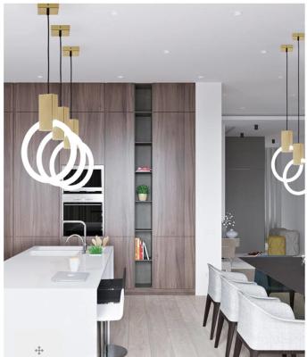 China Metal Acrylic Rings Led Pendant Light Anti Corrosion  20cm / 30cm / 40cm for sale