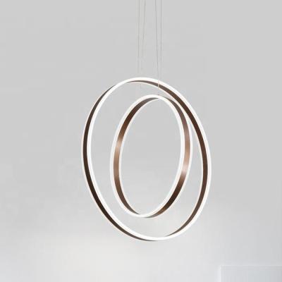 China Acrylic Nordic Light Fixture Luxury Dimmable Round Hanging Drop Led Lighting for sale