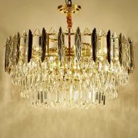 China E14 Light Source  Crystal Pendant Light Wedding Led Crystal Chandelier 30 X 24cm for sale