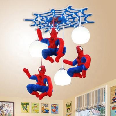 China Indoors Spider Man Cartoon Children Led Wall Lamps Protection Eyeshield Decorative for sale