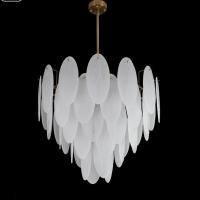 China Nordic Modern Feather Glass LED Chandelier For Bedroom D800 X H740MM for sale