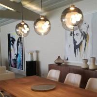 China D300 X H1500MM Modern Glass Single Pendant Light For Bar Coffee Shop Restaurant for sale