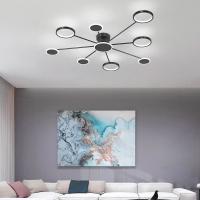 China 3 / 5 / 6 / 7 Heads Indoor LED Pendant Light Creative Round Acrylic Ceiling Lamps for sale