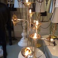 China 22 X 144cm Floor Lamps Instrument Horn Shape Led Lamps Living Room for sale