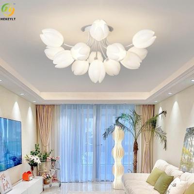 China Design Sense french cream tulip G9 Ceiling Light For Living Room Bedroom for sale
