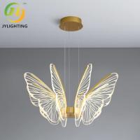 China D680*H1200mm Modern Art Transparent Butterfly Chandelier For Bedroom Living Room for sale