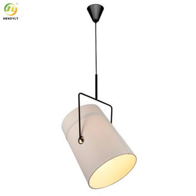 China Modern Simple Cloth Bucket Chandelier For Living Room Restaurant Cafe Bedroom for sale