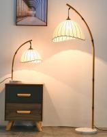 China Retro Chinese bamboo floor lamp for homestayliving room sofa study bedside lamp for sale