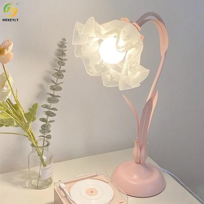 China D30 X H50CM Flower Eye Protection Table Lamp For Bedroom Bedside for sale