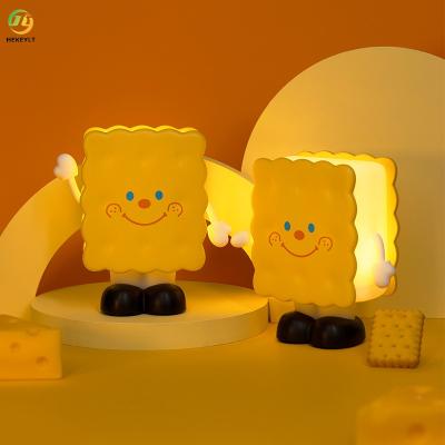 China Biscuit LED Desk Lamp USB Charging Dimming Eye Protection Soft Light Children'S Gift for sale
