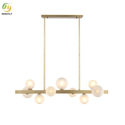 China Nordic Word Restaurant Chandelier Simple Modern Creative Cafe Bar Magic Bean Lamps for sale