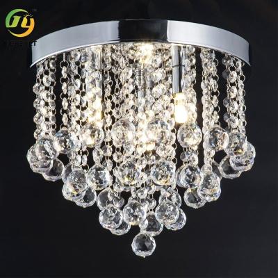 China Modern Entrance Corridor Porch Crystal Ceiling Light Aisle Mini Balcony Foyer Cloakroom Light for sale