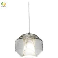 China Nordic Creative Post Modern Staircase Marble Pendant Light Bar Bedroom Bedside Chandelier for sale