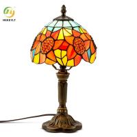China 20*37CM Glass Mushroom Highstand Upholstery Ambient Light Bedside Reading Book Light for sale