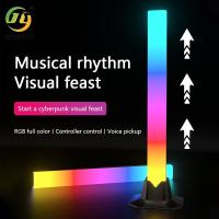 China Rgb Computer Desktop Background Light Led Bluetooth Music Sensor Light for sale