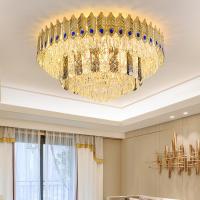 China Post-Modern Luxury Crystal Chandelier Feather Ceiling Lamp Living Room Dining Room Bedroom Lamp for sale