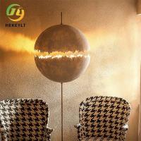 China Nordic Art Spherical Modern Floor Light Simple Creative Living Room Model Room Light for sale