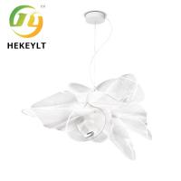 China PVC Material LED Chandelier With Size D73cm D90cm Adjustable Hanging Height For Living Room Bedroom for sale