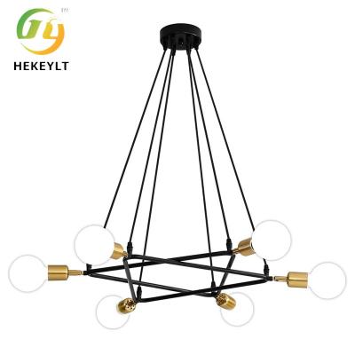 China American Modern Simple Triangle Chandelier Living Room Restaurant Cafe Bar Pendant Light for sale