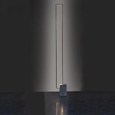 China Nordic Creative Line Floor Lamp Modern Simple Living Room Bedroom Bedside Lamp for sale
