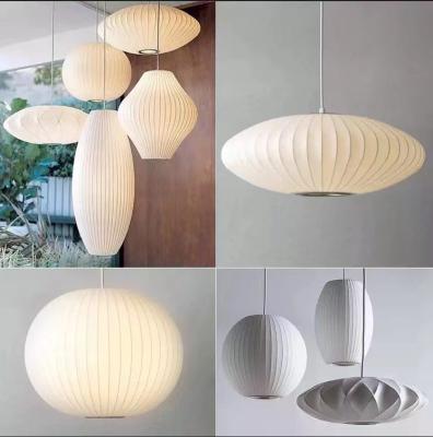 China Modern Minimalist Multi Shape Pendant Light Silk Like Nordic Chandelier For Dining Room for sale