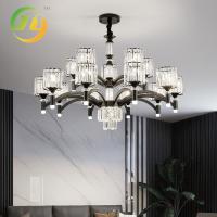 China Nordic Light Luxury Living Room Bedroom Restaurant White Crystal Pendant for sale