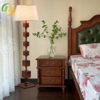 China Beige Lampshade with Warm and Eye Protecting Modern Floor Light for sale