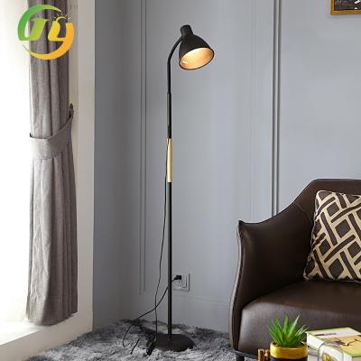 China Nordic Simple Iron Art LED Study Living Room Bedroom Floor Lamp for sale